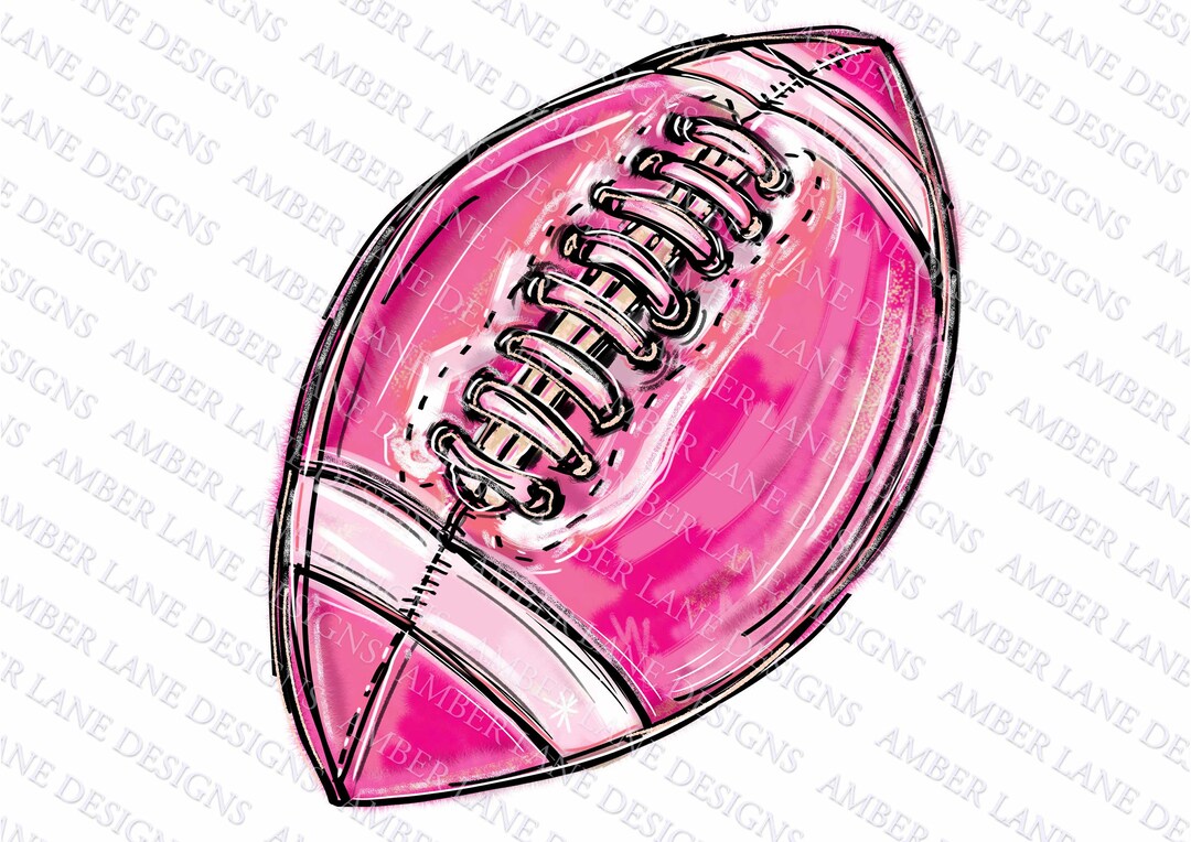 Pink American Football Png Design - Etsy