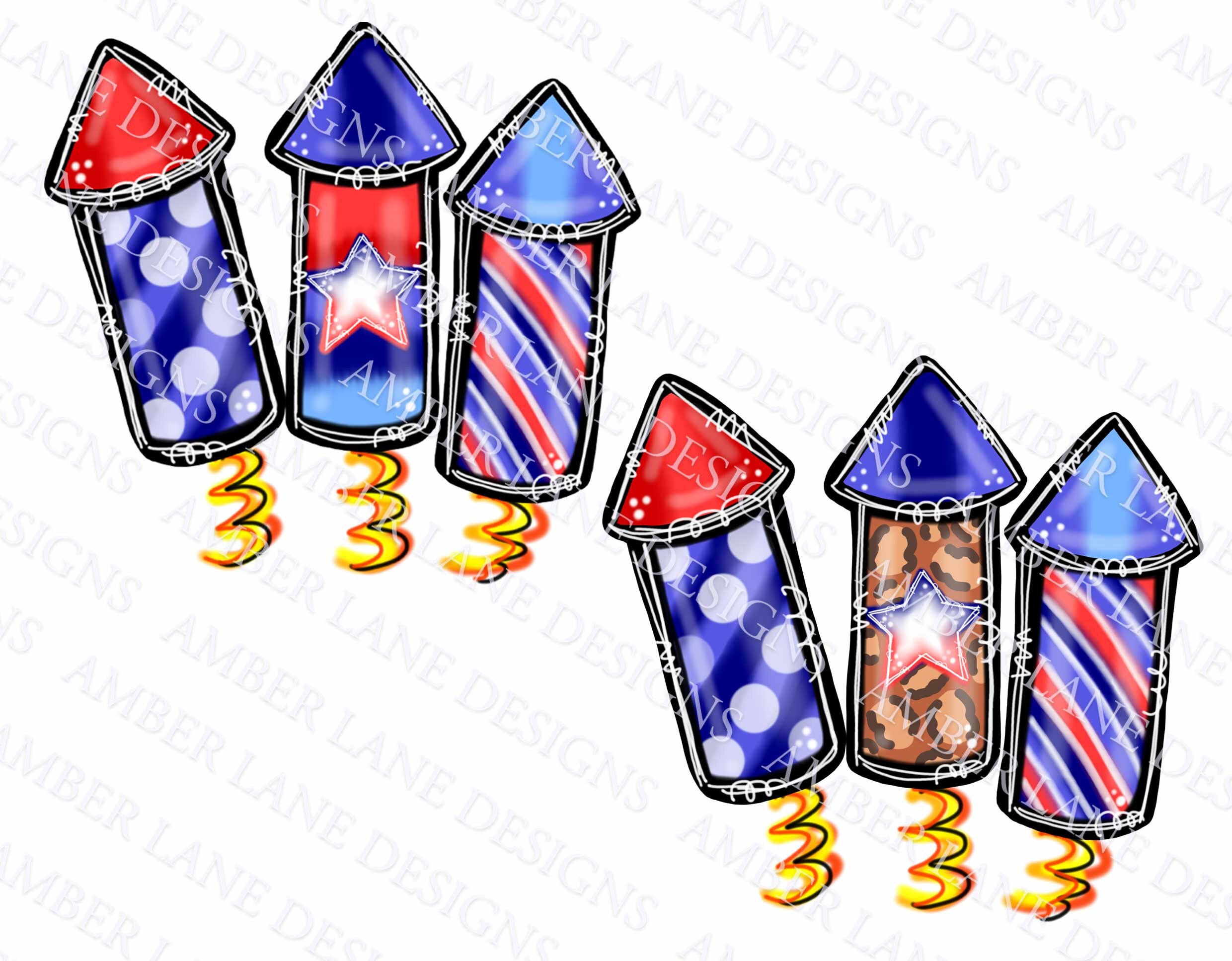 Biscuits Baseball Fireworks Clipart