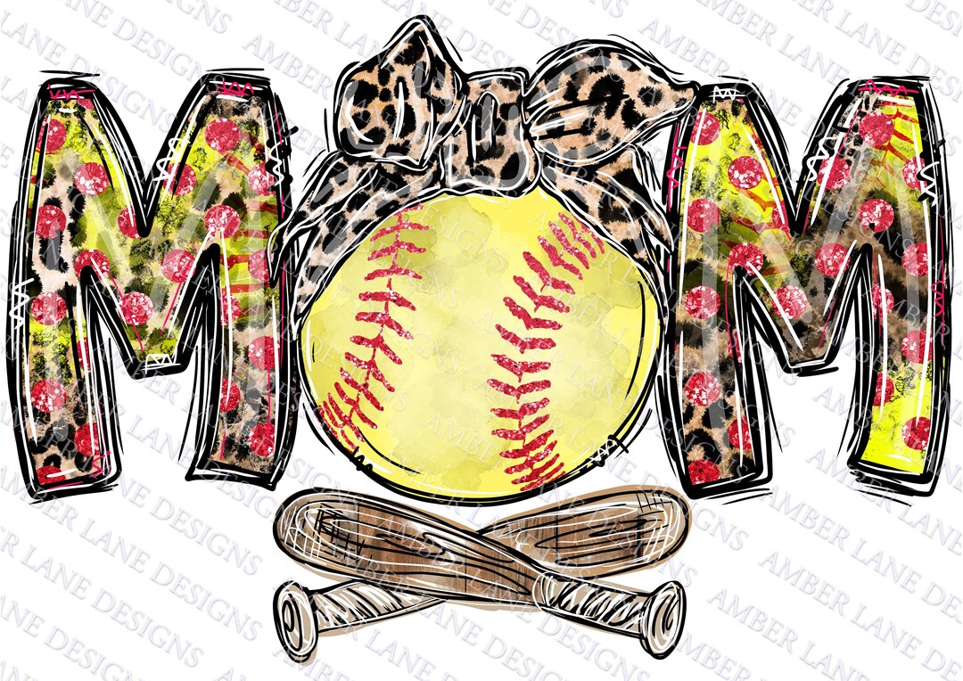 Softball Mom, Softball Mama Png File - Etsy