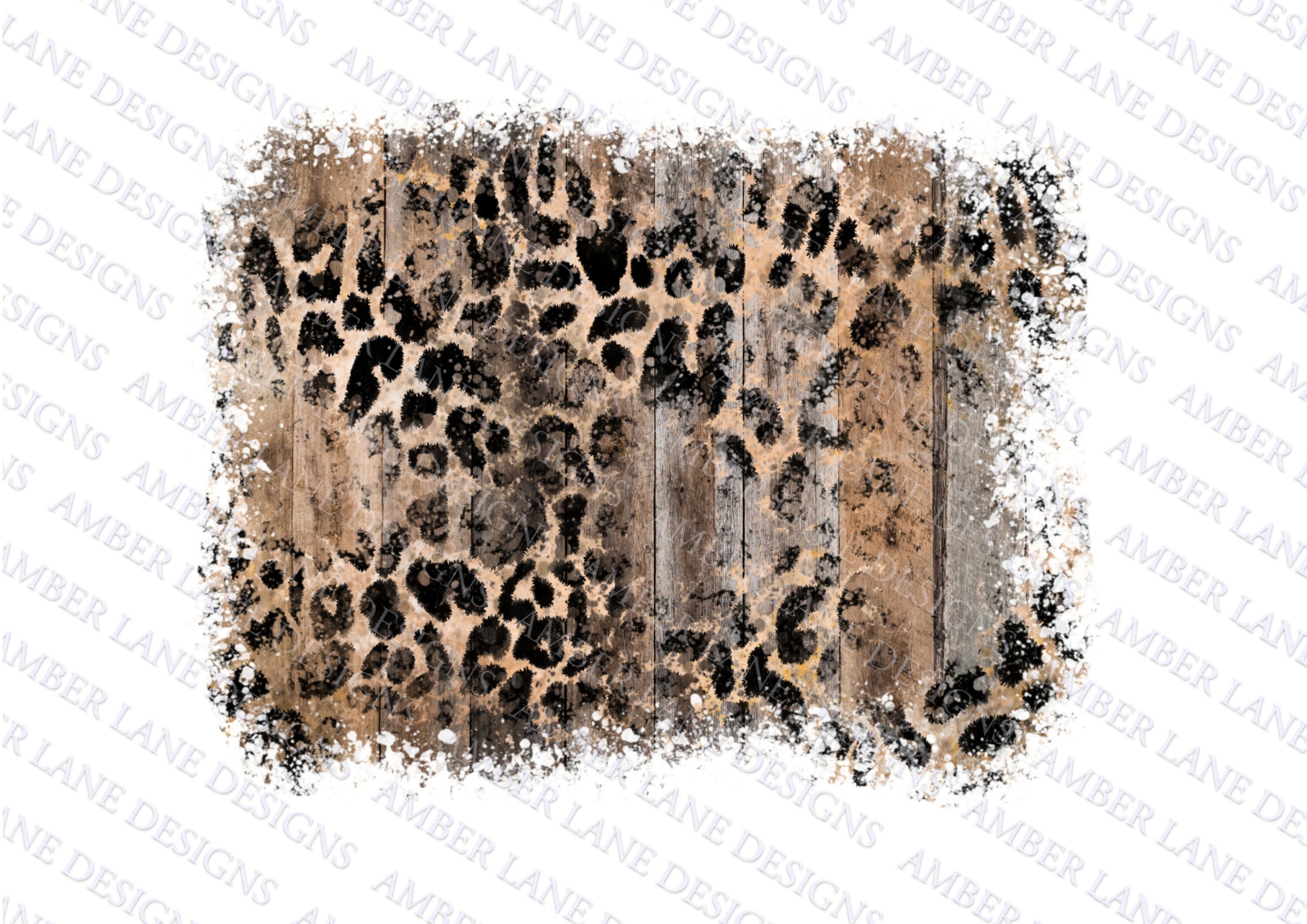 Rustic Wooden Background With Leopard Background PNG - Etsy