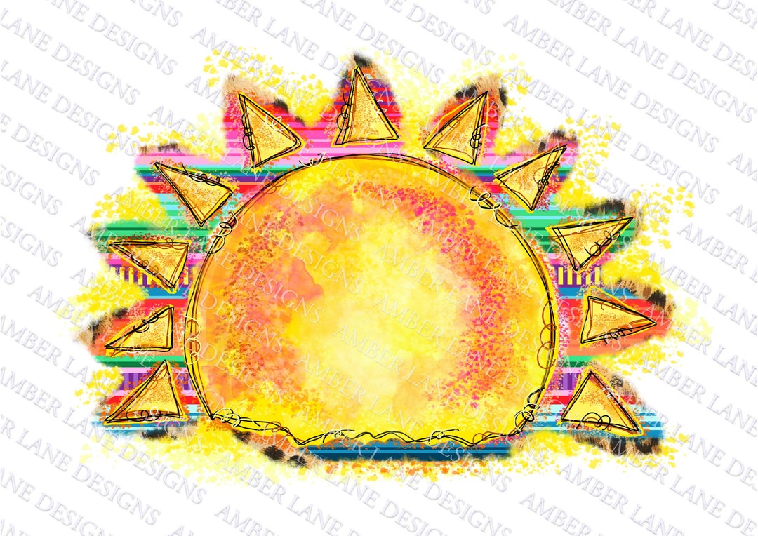 Serape Retro Sunset PNG |watercolor Png | Tropical Summer Png ...