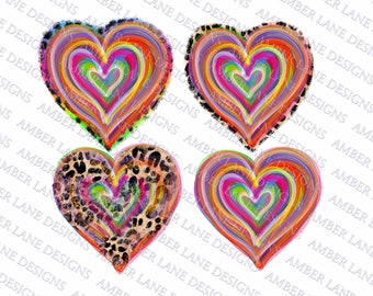 Leopard Rainbow Bundle Sublimation Pngrainbow Bundle Png - Etsy