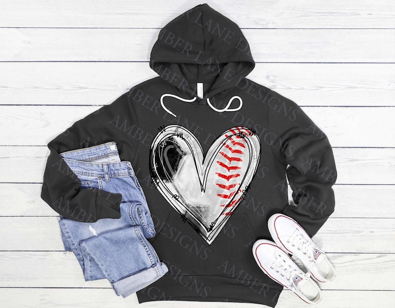 Half Baseball Half Soccer Ball Heart Png File - Etsy