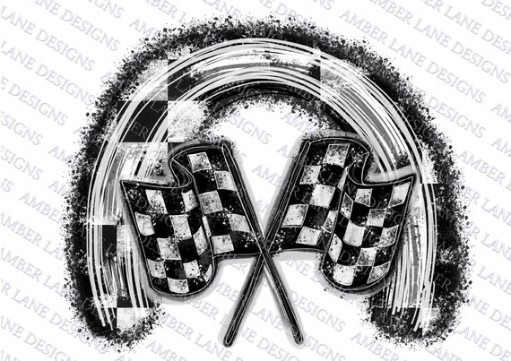 Black And White Checkered Flag Png