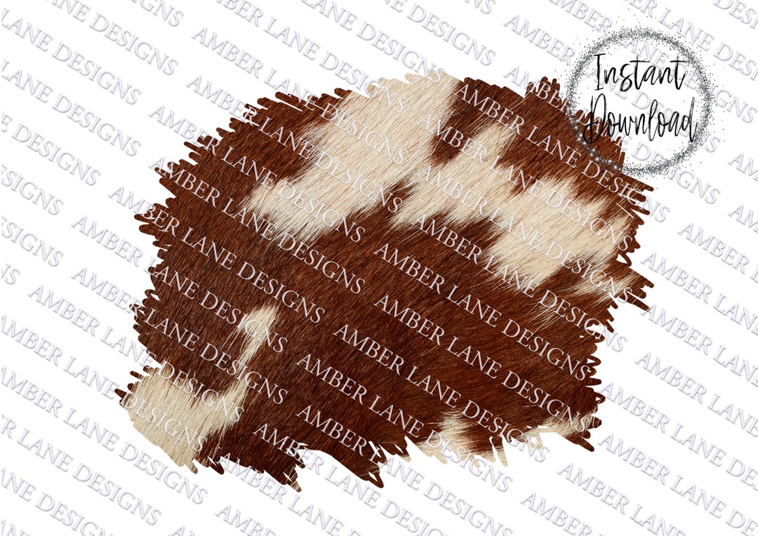 Brown Cowhide PNG File, Distressed Grunge Splash Background Tumbler ...