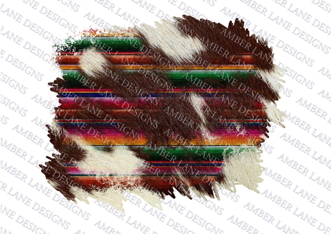Brown Cowhide With Serape PNG File, Distressed Grunge Splash Background ...