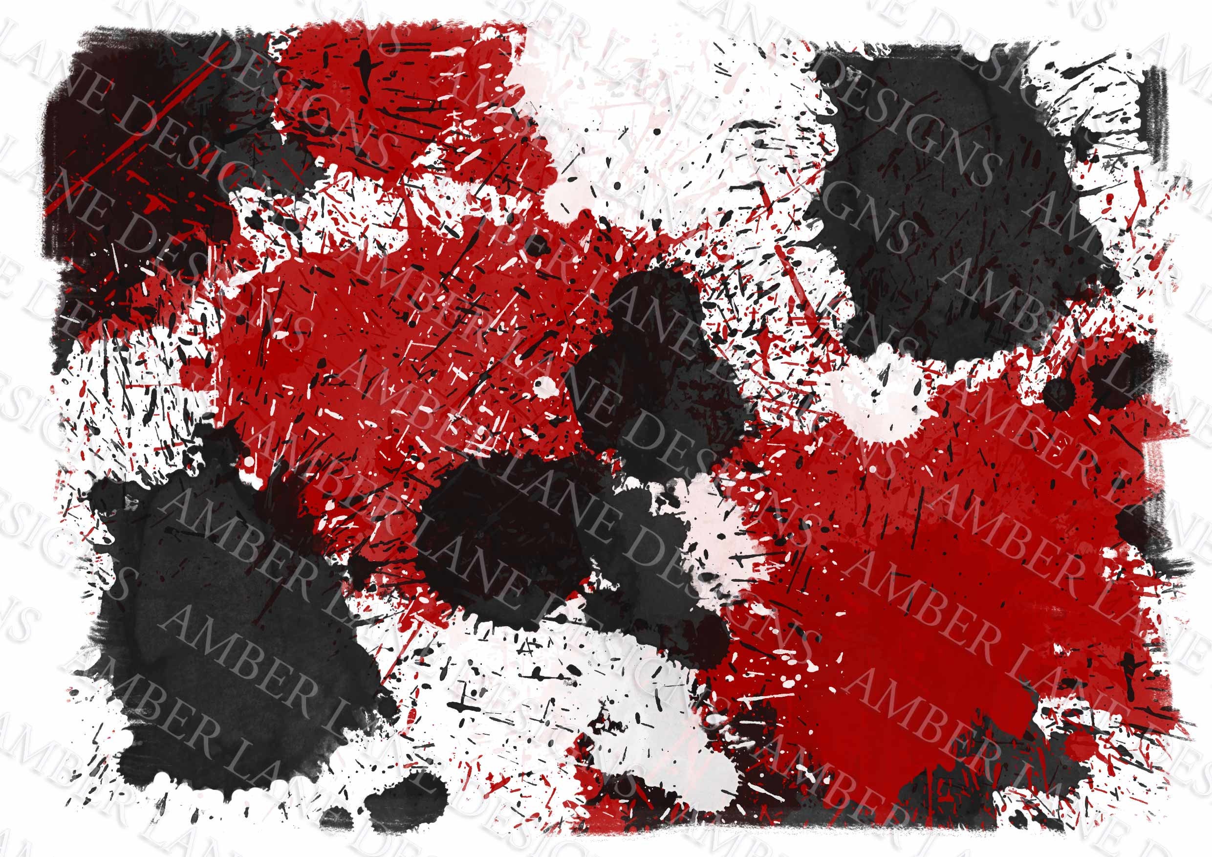 White Paint Splash On Red Background
