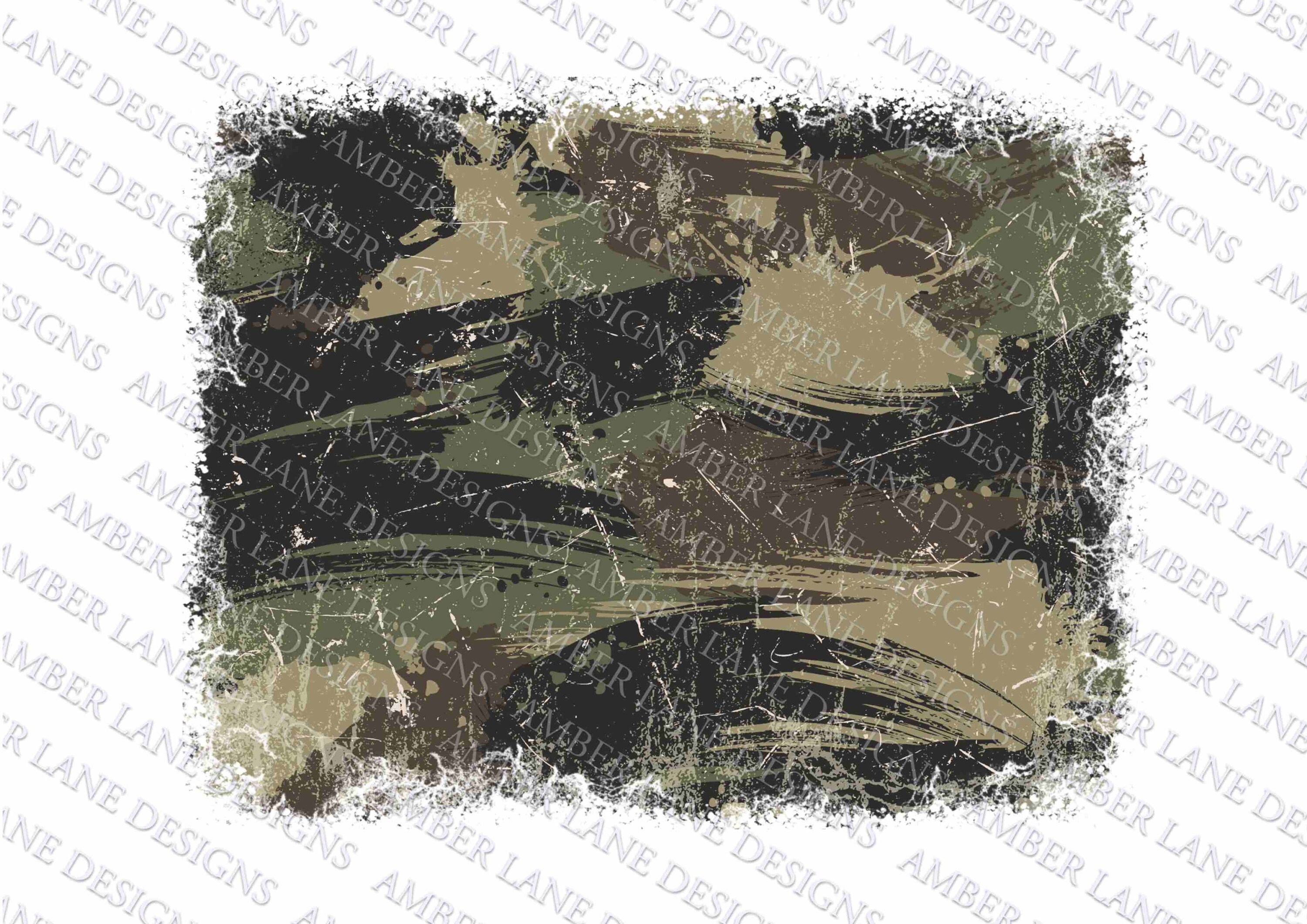 Wall Hangings Distressed Grunge Splash Background Black Camo two files ...
