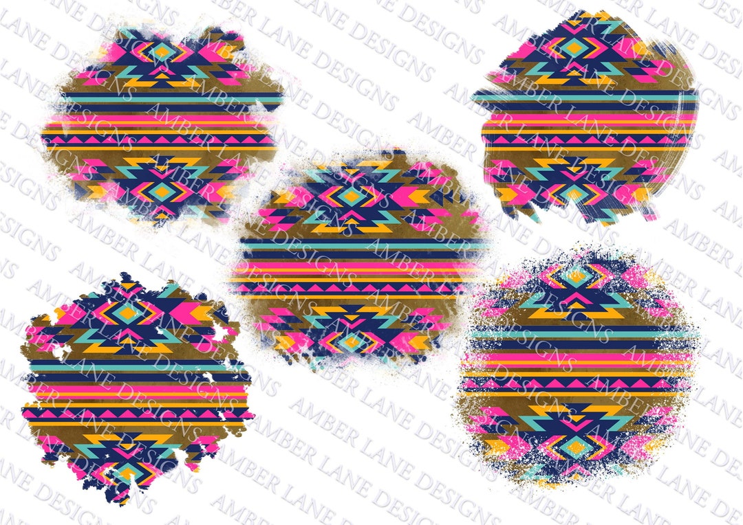 Aztec Patches Design Elements for T-shirts 5 Png Files - Etsy