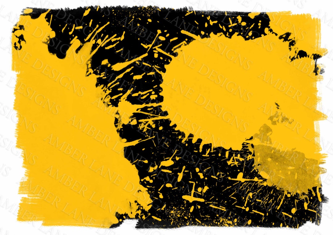 Black and Gold Paint Splatter Background Sublimation Png File - Etsy