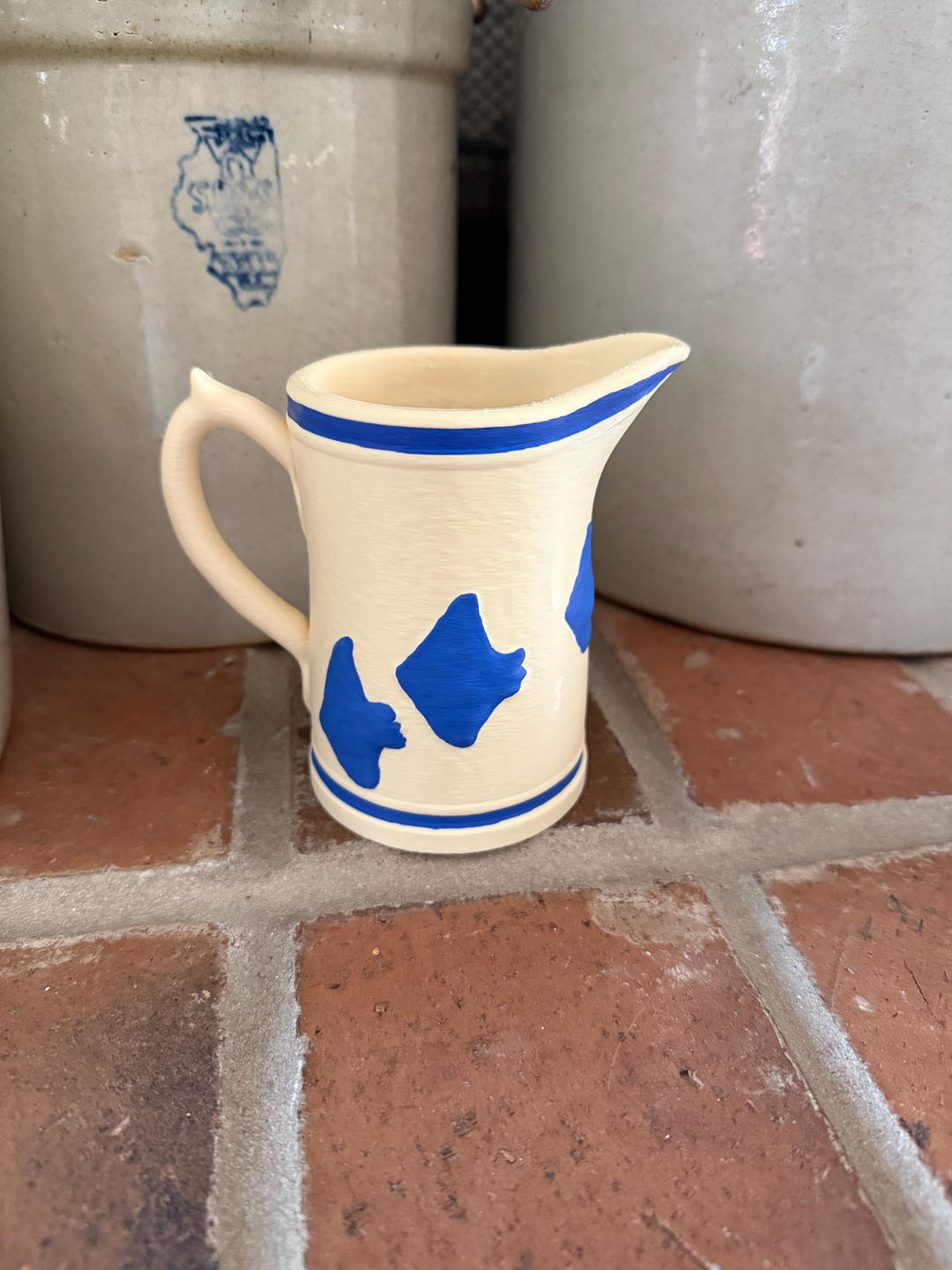 3D Printed Blue Bird Pitcher - Etsy