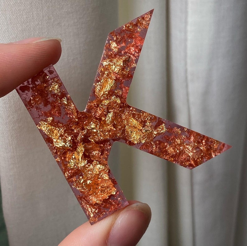 Resin Letter Keychain - Etsy UK