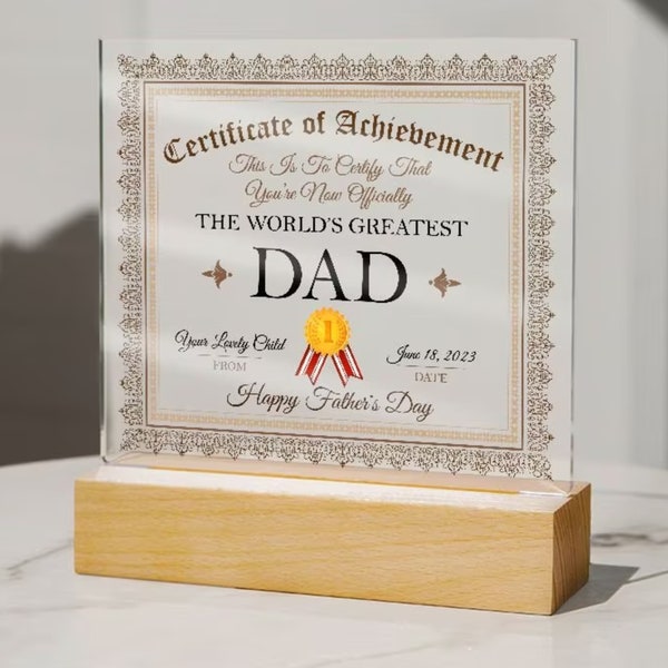 Fathers Day Plaque - Etsy