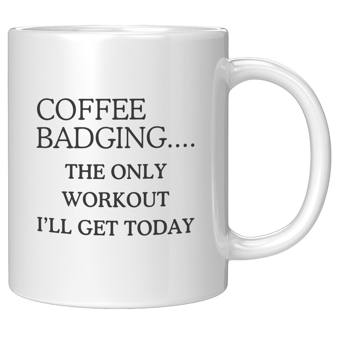 Funny Coworker Coffee Badging Coffee Mug, Sarcastic Coworker Gift ...