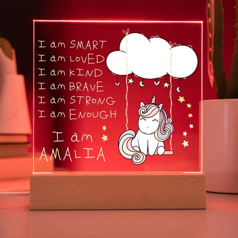 Personalized Night Light Custom Night Light Kids Nightlight - Etsy