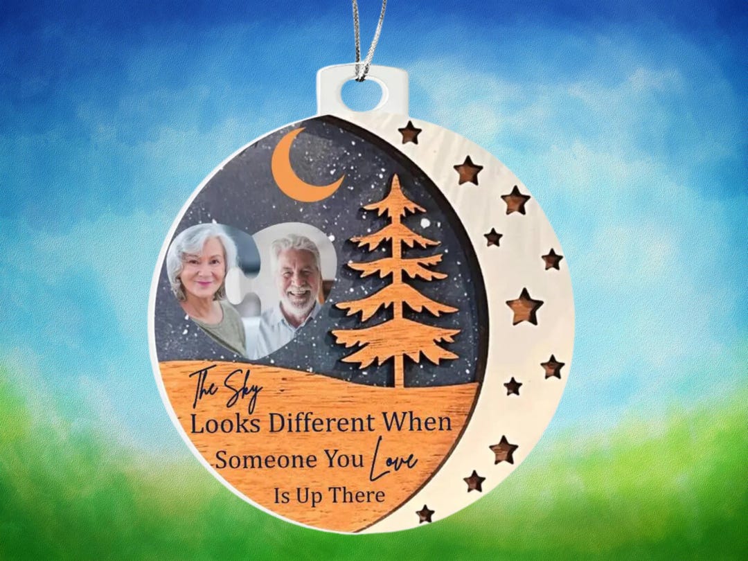 Personalized Memorial Christmas Ornaments, Custom Photo Remembrance ...