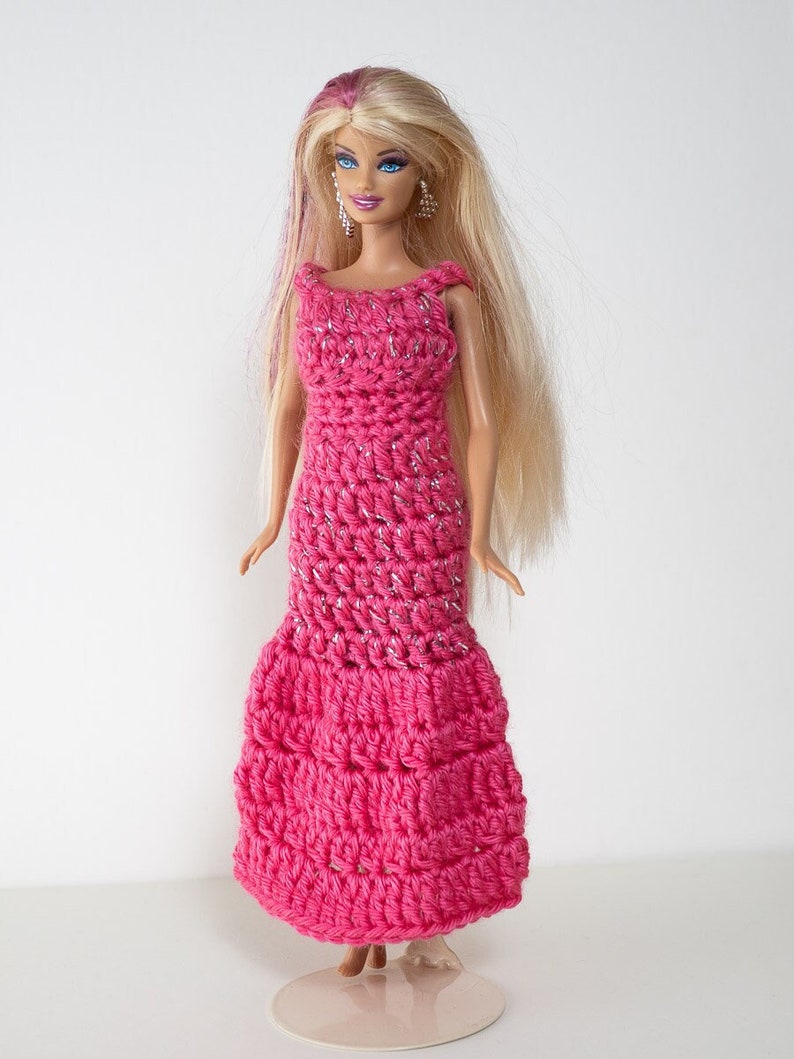 Scoop Neck Trumpet Crochet Barbie Dress - Etsy