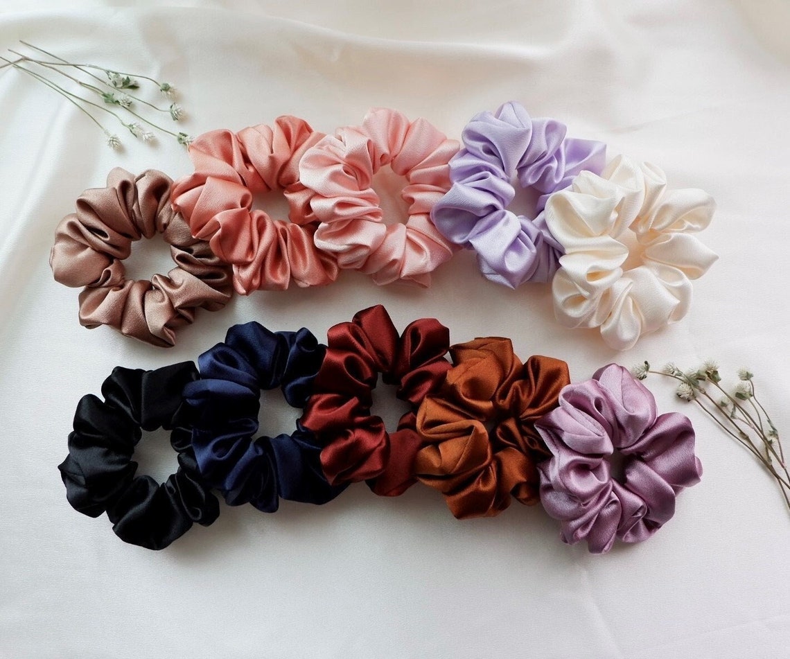 Satin Scrunchie I Headband I Hair Scrunchie I Everyday - Etsy