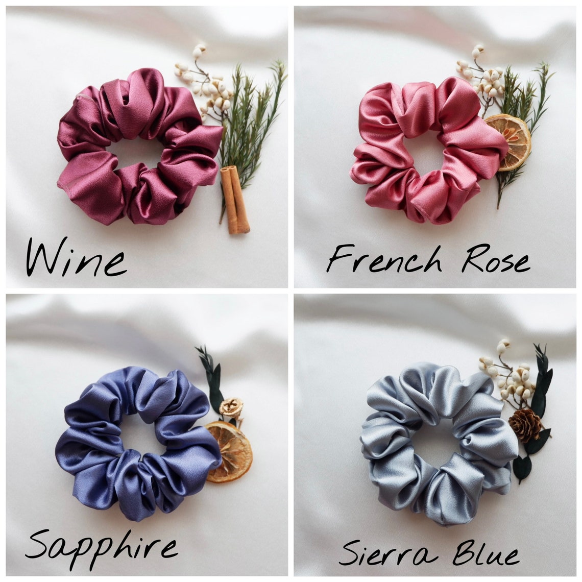 Satin Scrunchie I Headband I Hair Scrunchie I Everyday - Etsy