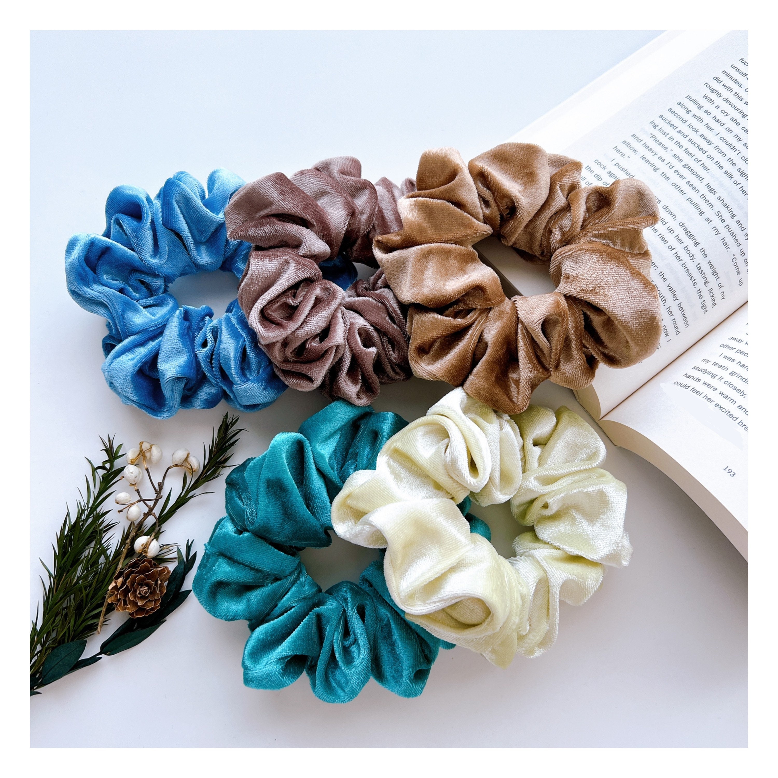 Velvet Scrunchie I Headband I Hair Scrunchie I Everyday Scrunchie I ...