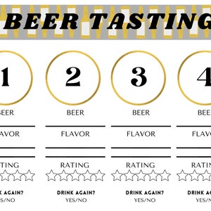 BEER TASTING Printable PDF | Octoberfest Party Kit| Holiday Activities ...