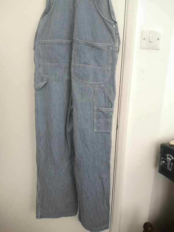 Vintage 90s KEY Imperial 80s Bib Overalls jeans, blue… - Gem