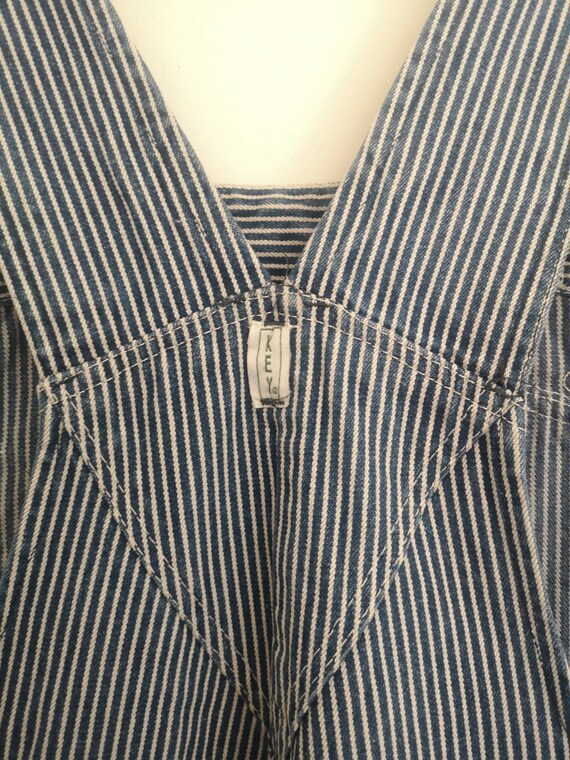 Vintage 90s KEY Imperial 80s Bib Overalls jeans, blue… - Gem