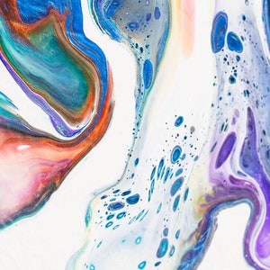 Let Your Imagination Flow - Wall Art Abstract, Stretched Canvas ...