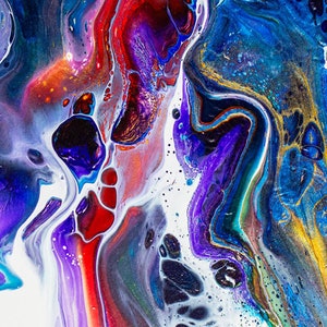 Let Your Imagination Flow - Wall Art Abstract, Stretched Canvas ...