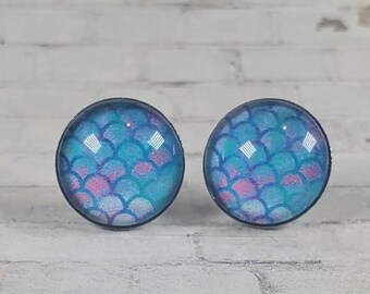 Fish Scale Earrings | Etsy
