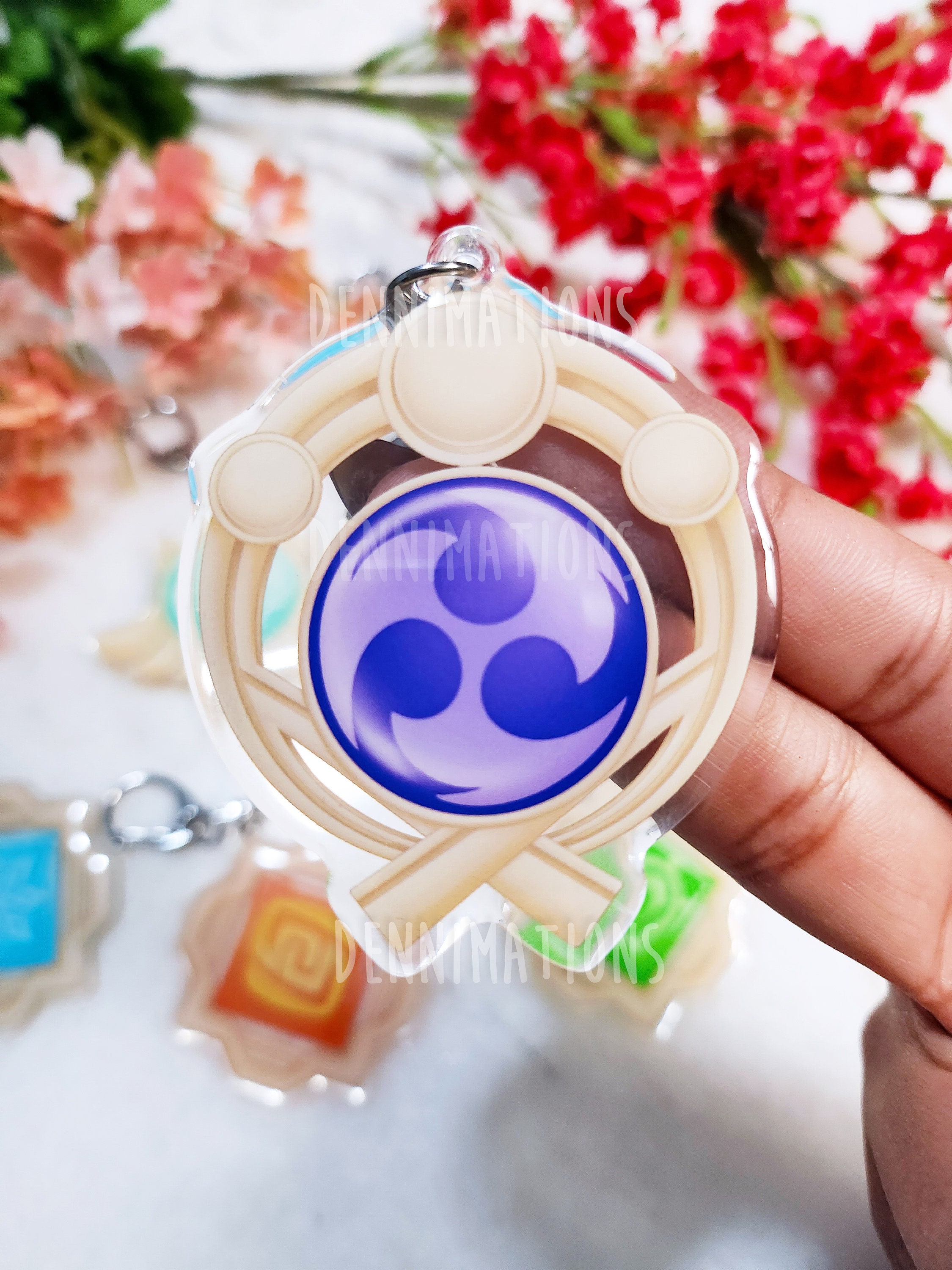 Visions Genshin Impact Fan Art Anime Acrylic Key Charm - Etsy Ireland