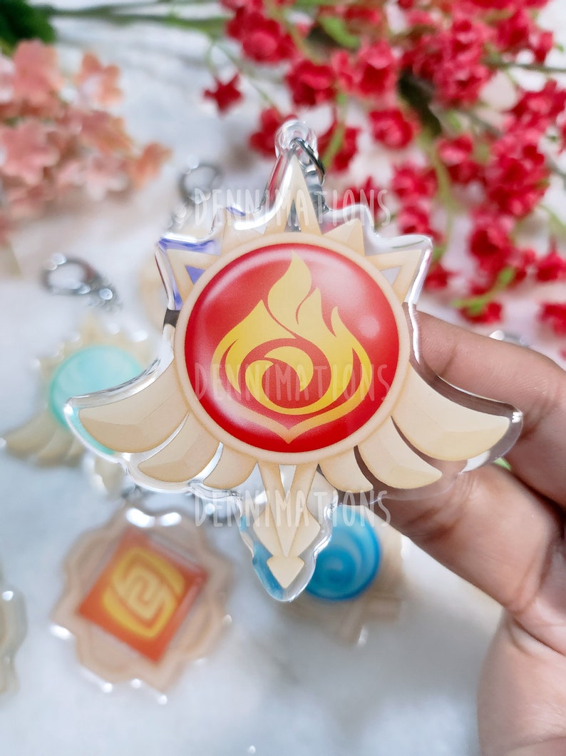 Visions Genshin Impact Fan Art Anime Acrylic Key Charm - Etsy Ireland