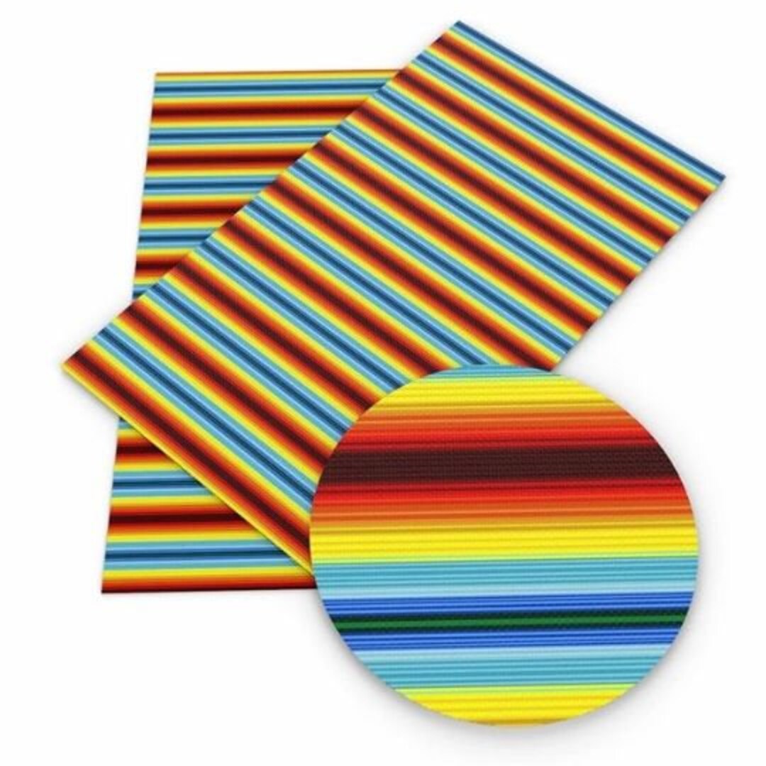 Serape Inspired Faux Leather Sheets, Vinyl Fabric Sheet (O3-125) - Etsy