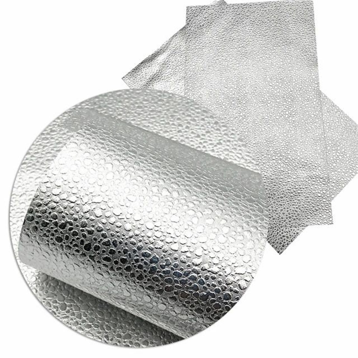 Rocks Metallic Textured Vinyl Sheets Thin Vinyl Fabric Sheet | Etsy