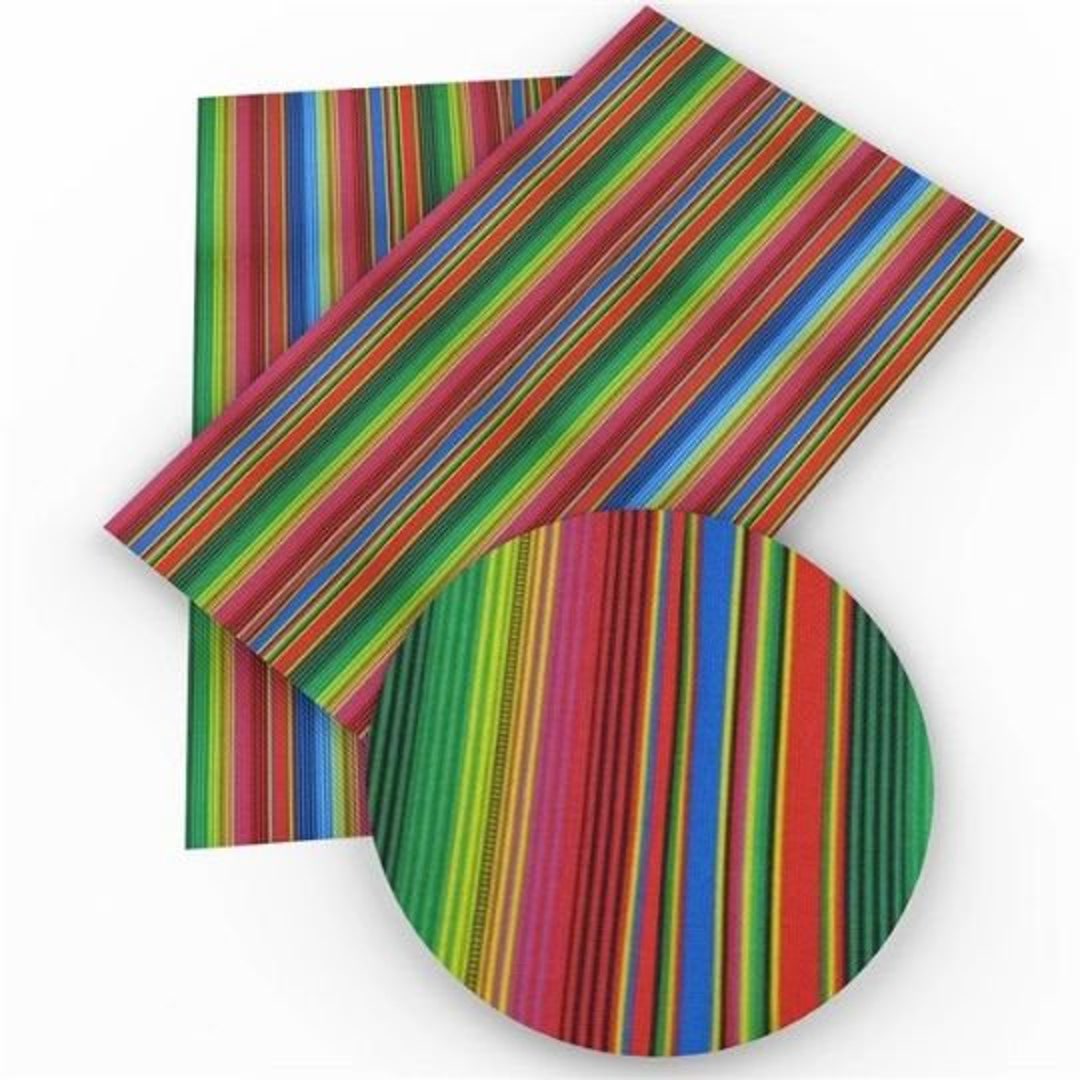 Serape Inspired Faux Leather Sheets, Vinyl Fabric Sheet (O3-124) - Etsy