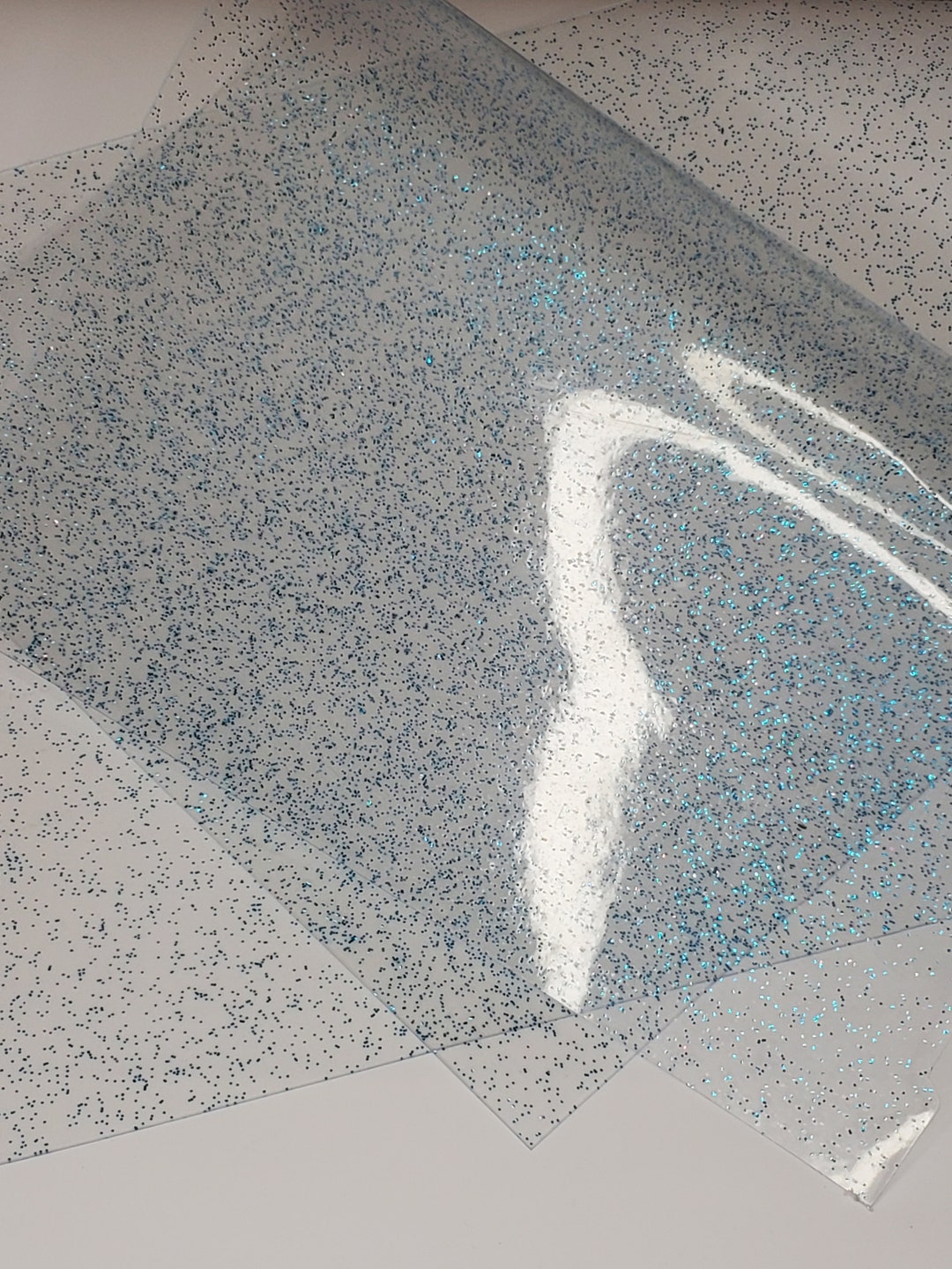 Blue Transparent Glitter Jelly Sheet, 7.5x12 PVC Vinyl Sheet I4-104 - Etsy