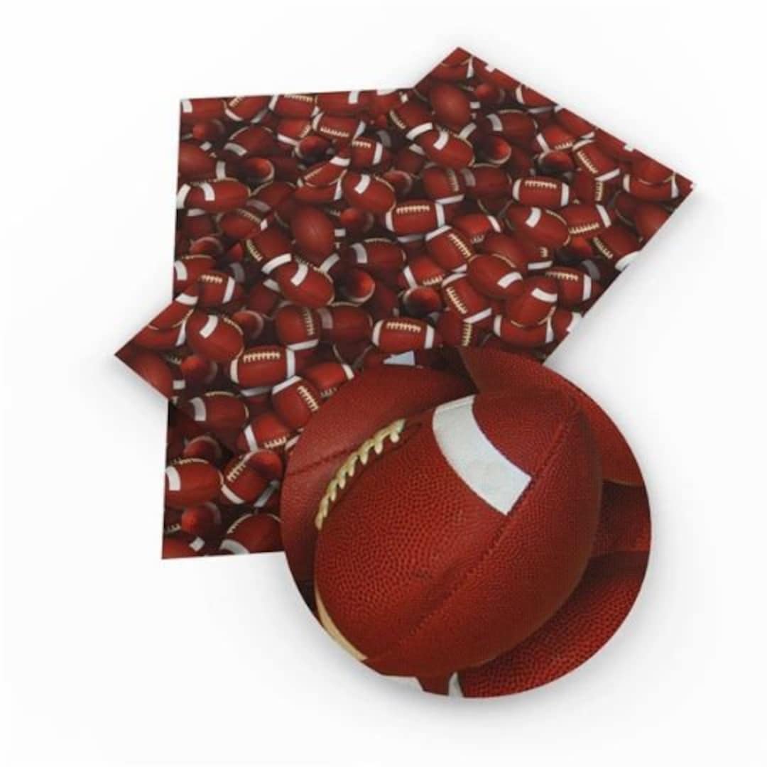 Football Faux Leather Sheets, Vinyl Fabric Sheet (W2-115_ - Etsy