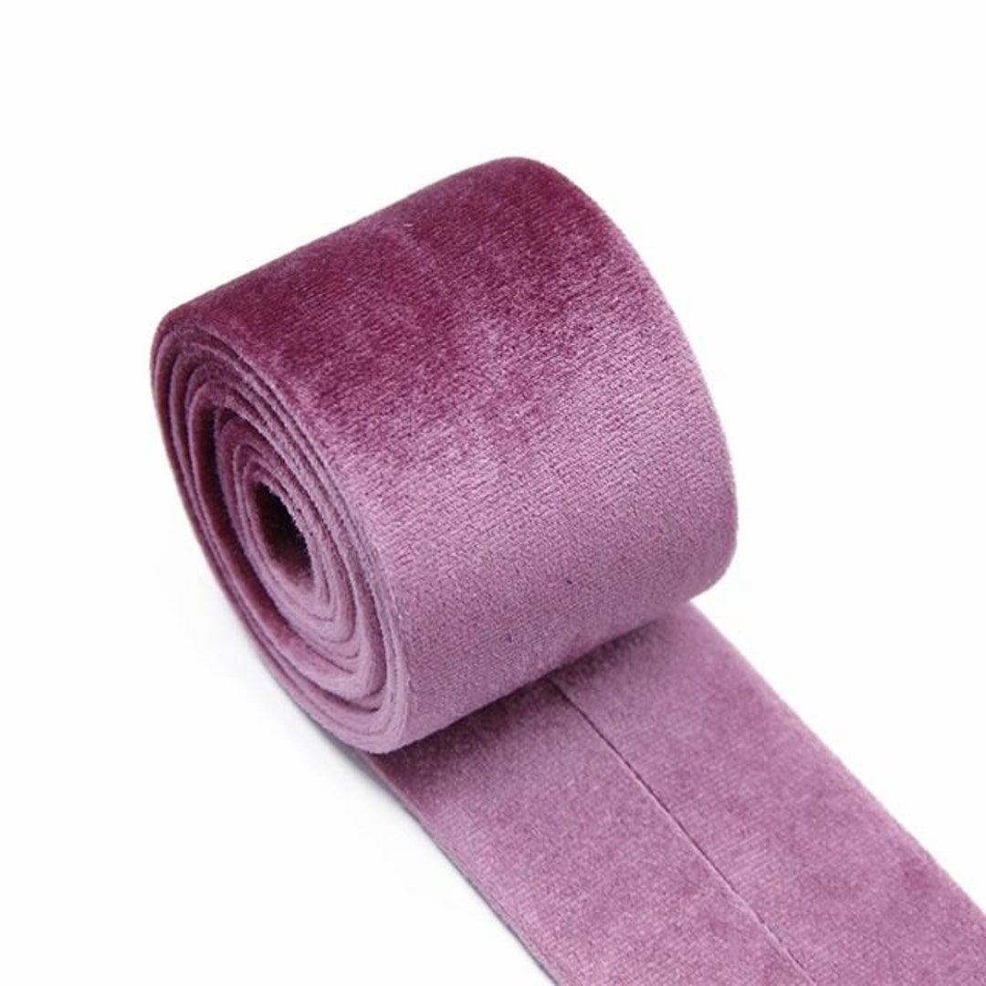 Mauve Velvet Ribbon 2 Inch Wide Ribbon - Etsy