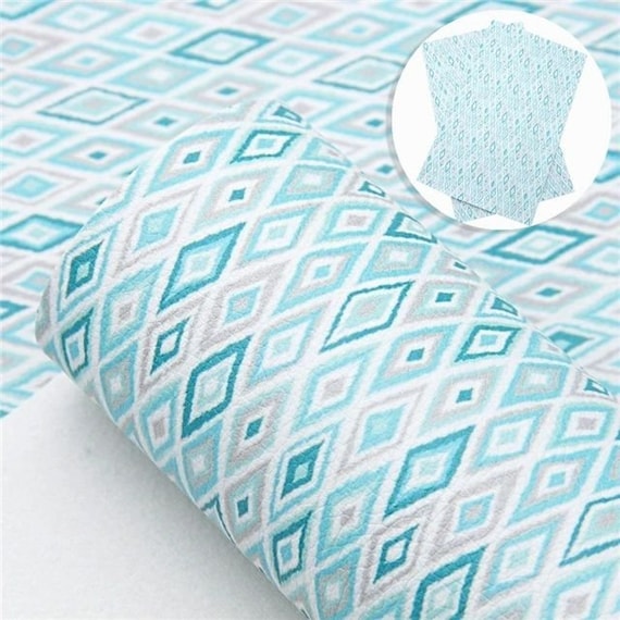 Diamonds Faux Leather Sheets Vinyl Fabric Sheet O4-128 - Etsy