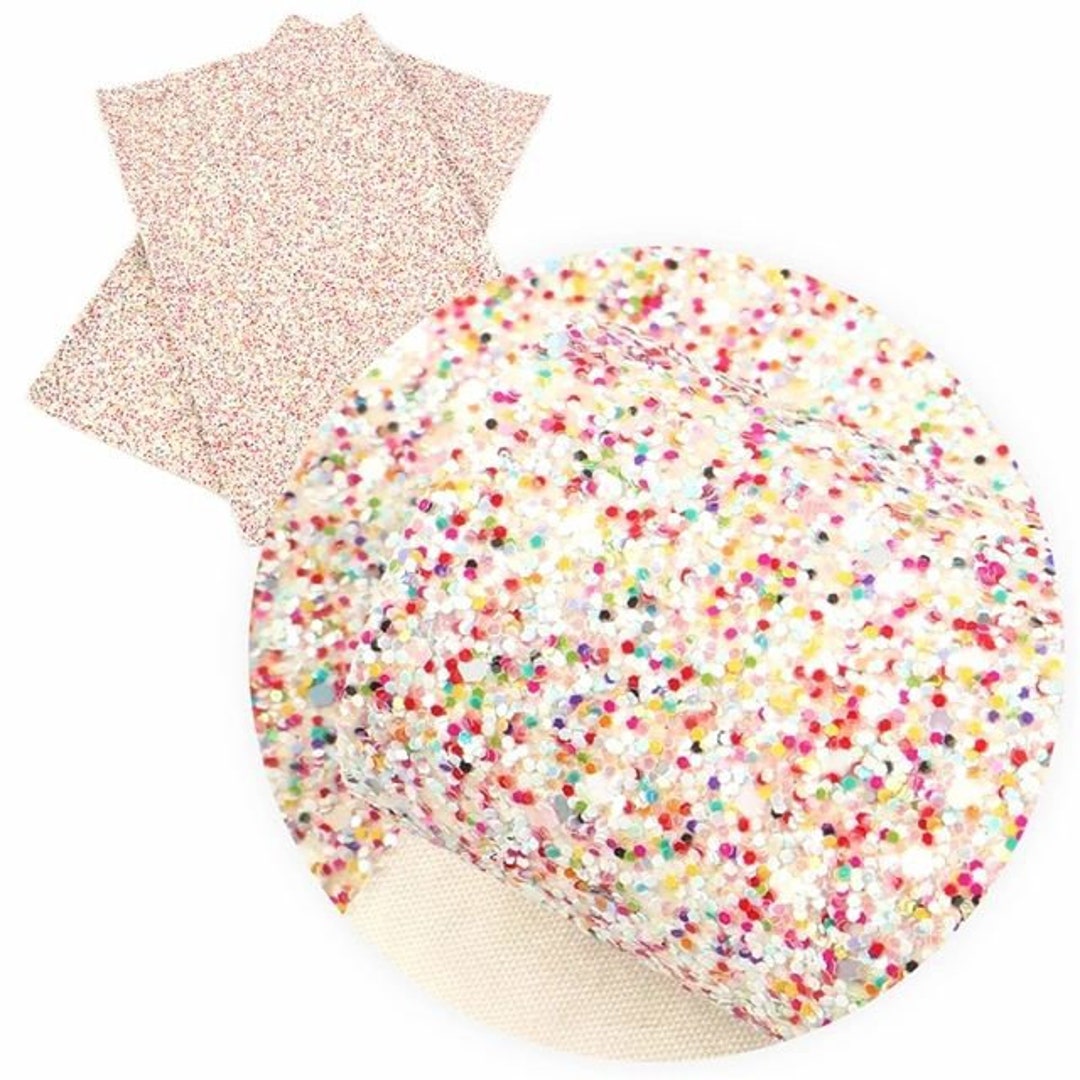 Candy Chunky Glitter Faux Leather Sheet, Vinyl Fabric Sheet (I3-101) - Etsy