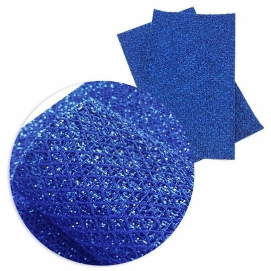 Blue Diamond Lace Glitter Canvas Sheet Vinyl Fabric Sheet | Etsy