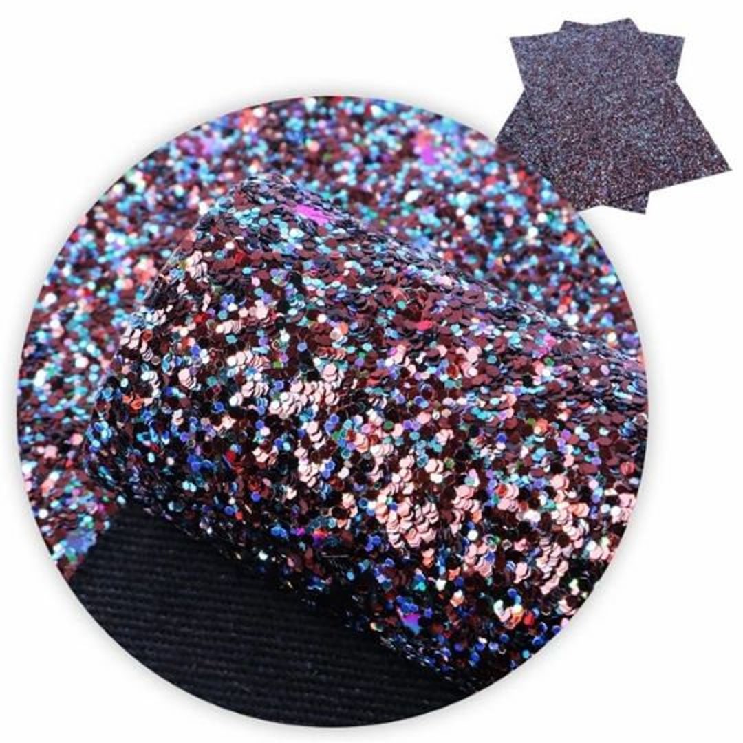 Maroon Mix Chunky Glitter Faux Leather Sheets, Vinyl Fabric Sheet (I5 ...