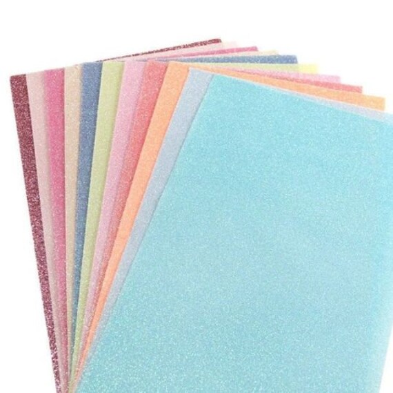 Paper Thin Fine Glitter Sheets Vinyl Paper Fabric Sheet Fine | Etsy