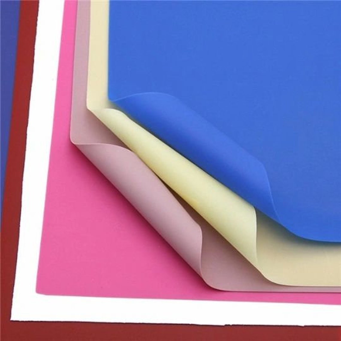 Solid Jelly Sheets 7.5x11 Silicone Sheet Silicone Sheets | Etsy