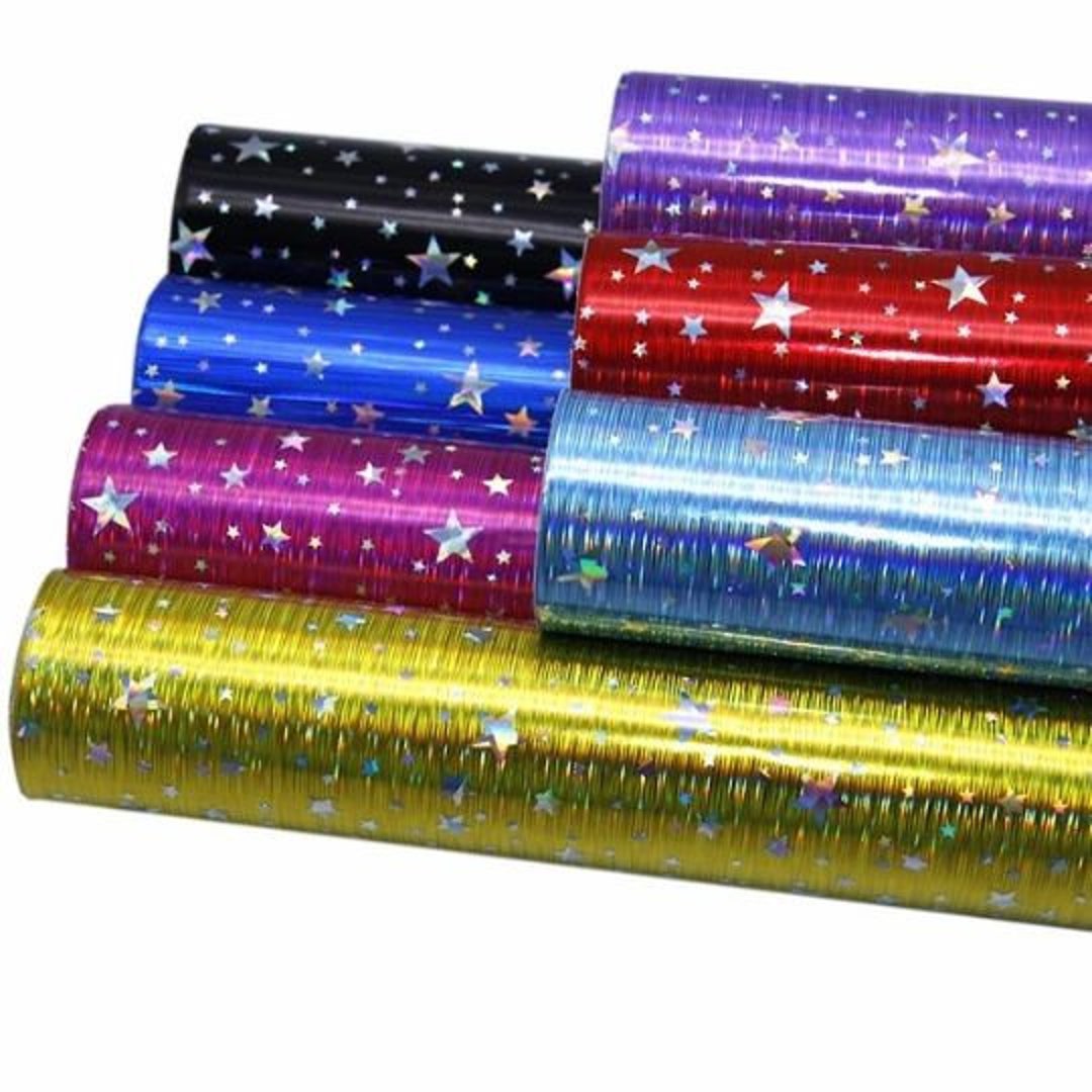 Stars Faux Leather Sheets, Vinyl Fabric Sheet (A2-135) - Etsy