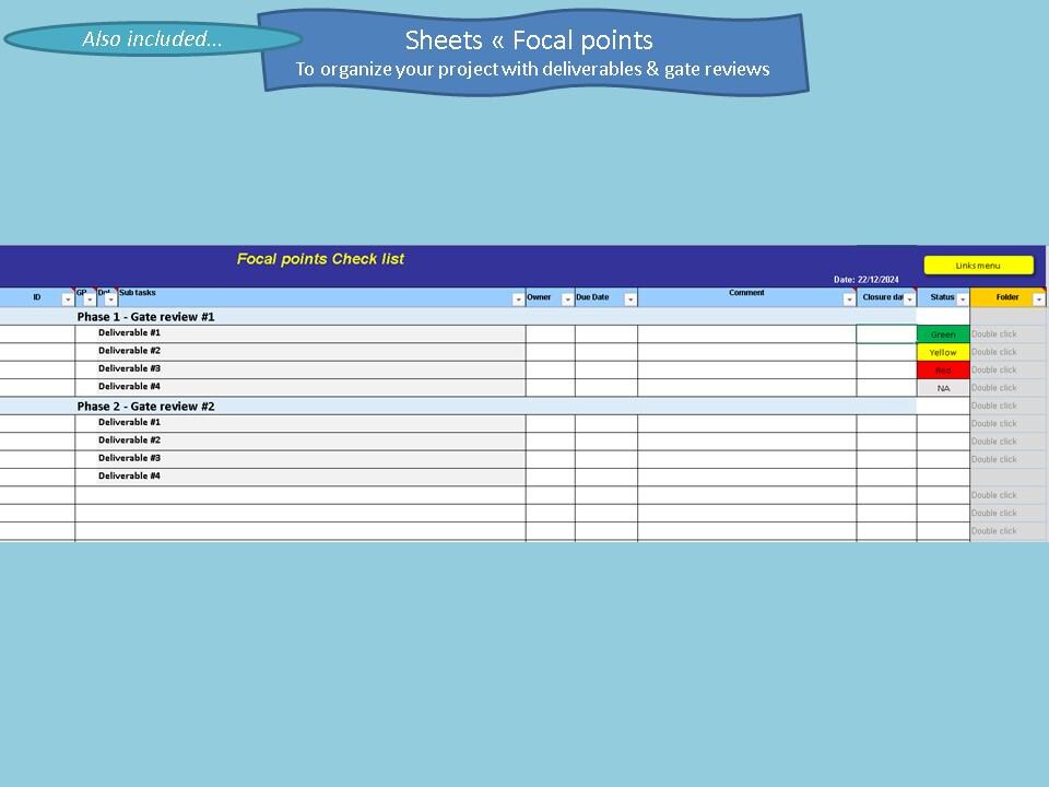 LOP Open Actions List Excel Template V2025 - Etsy