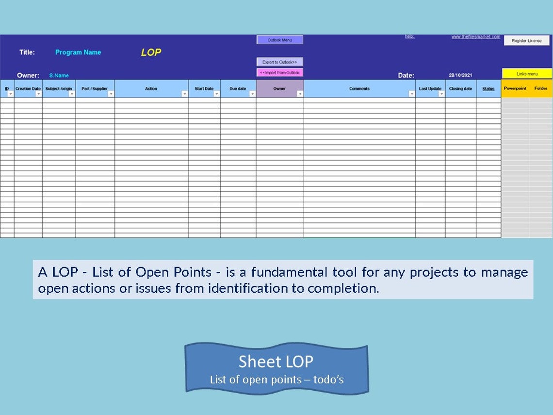 Obeya - Excel Template - Project Management - Etsy