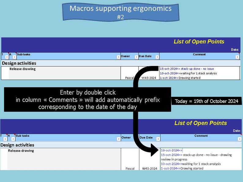 LOP Open Actions List Excel Template V2025 - Etsy