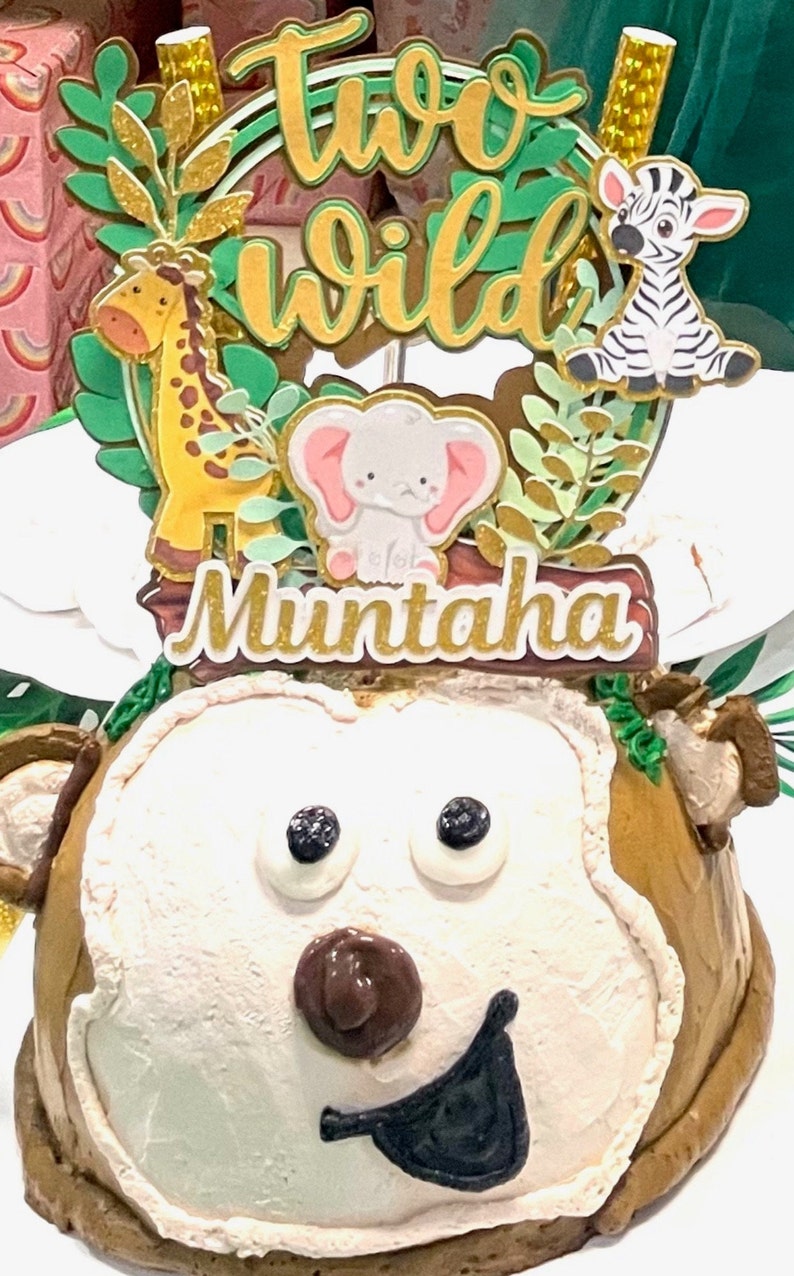 Two Wild Cake Topper / Wild Two Cake Topper / Birthday Cake Topper ...