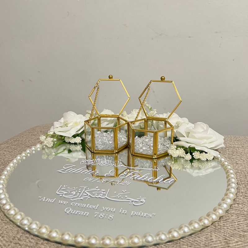 Nikkah Ring Tray Holder - Etsy